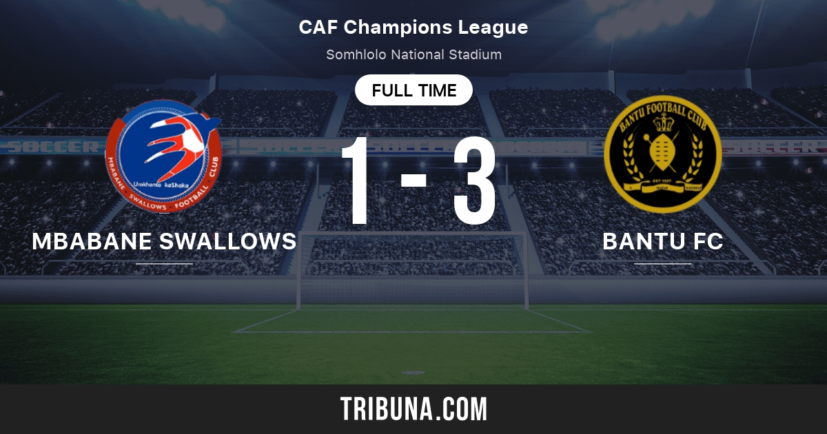 Mbabane Swallows vs Bantu FC: Score en direct, Stream et résultats H2H ...