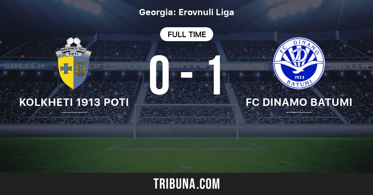 Kolkheti 1913 Poti vs FC Dinamo Batumi: Live-Score, Stream und Head-to-Head-Ergebnisse 9/25/2004 ...
