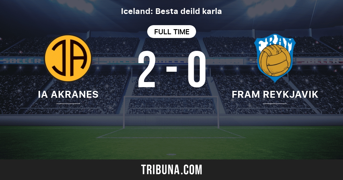 IA Akranes vs Fram Reykjavik: Score en direct, Stream et résultats H2H ...