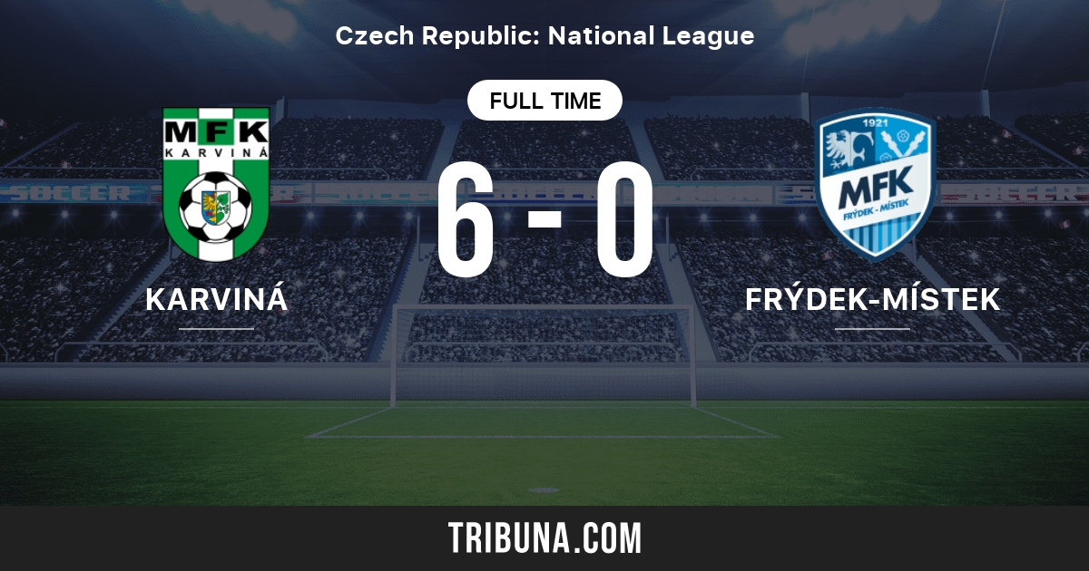 MFK Karvina vs Fotbal Frydek Mistek: Live-Score, Stream und Head-to-Head-Ergebnisse 4/16/2000 ...