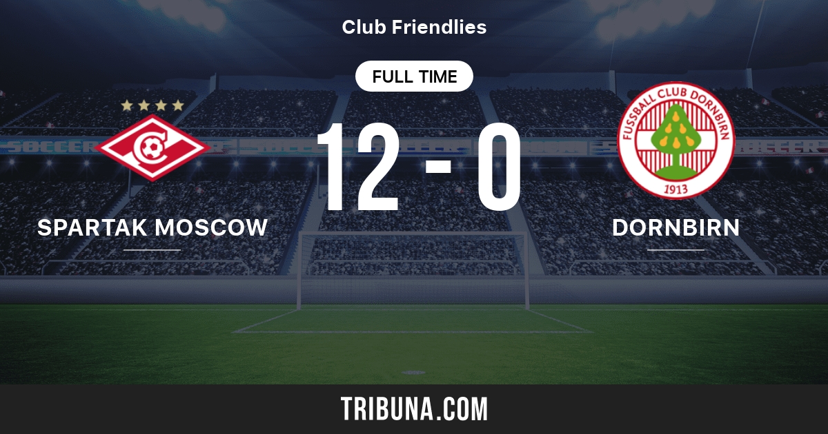 Spartak Moscow vs FC Dornbirn 1913: Live Score, Stream and H2H results 6/29/2015. Preview match ...