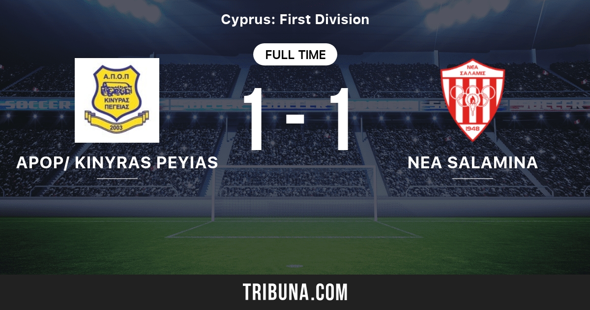 APOP/ Kinyras Peyias vs Nea Salamina: Live Score, Stream and H2H ...