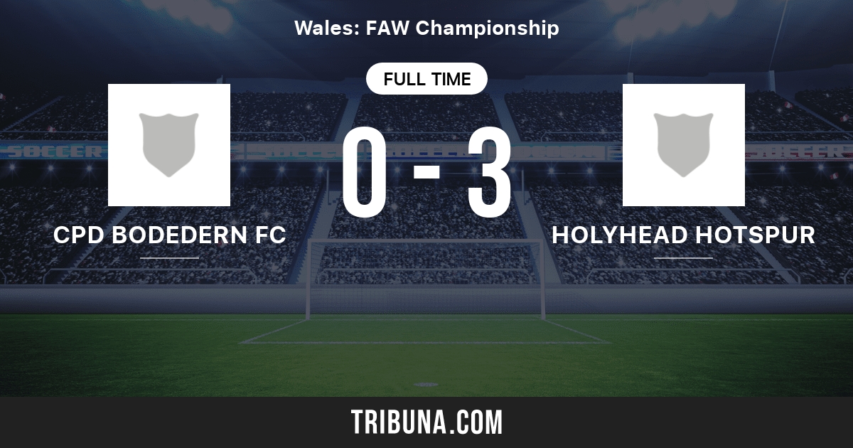 CPD Bodedern FC vs Holyhead Hotspur: estadísticas del enfrentamiento ...