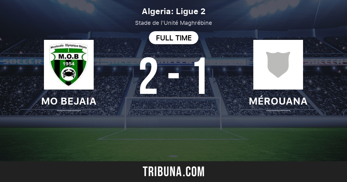 MO Bejaia vs Mérouana: Marcador en vivo, Retransmisión y ...