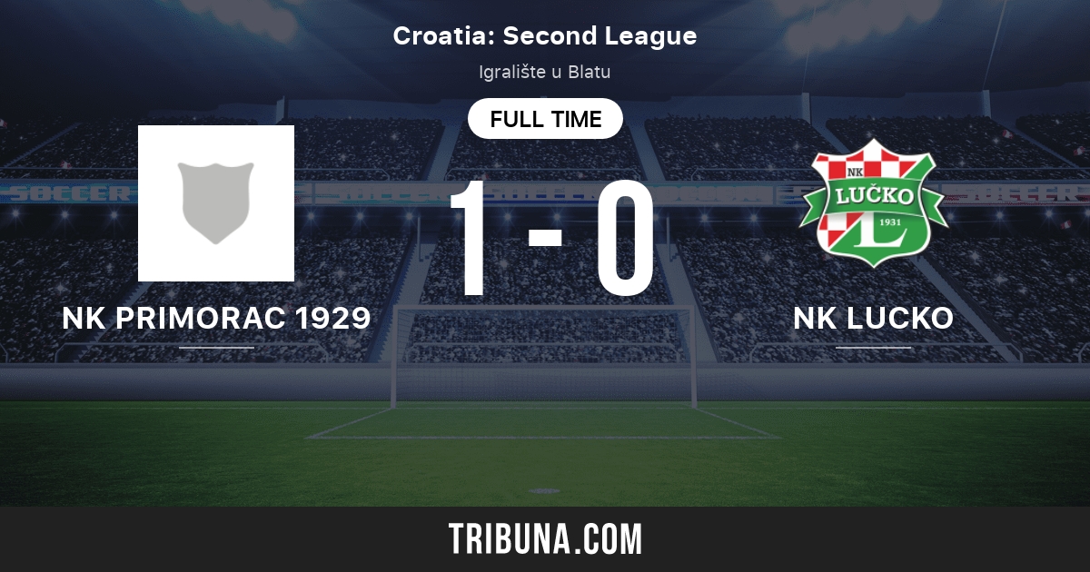NK Primorac 1929 vs NK Lucko: Live Score, Stream and H2H results 4/7 ...