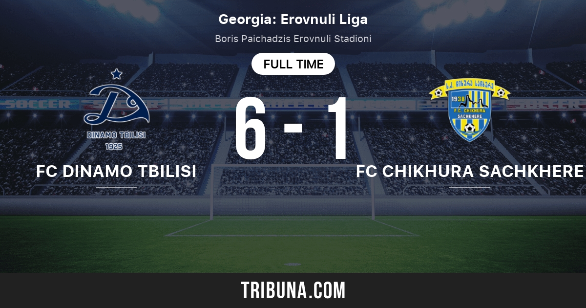 FC Dinamo Tiflis vs FC Tschichura Satschchere: Live-Score, Stream und ...