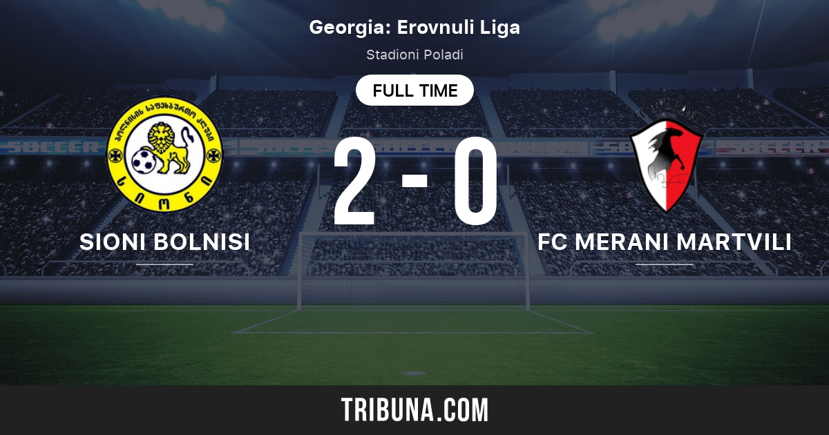 Sioni Bolnisi vs FC Merani Martvili: Live-Score, Stream und Head-to-Head-Ergebnisse 12/15/2013 ...