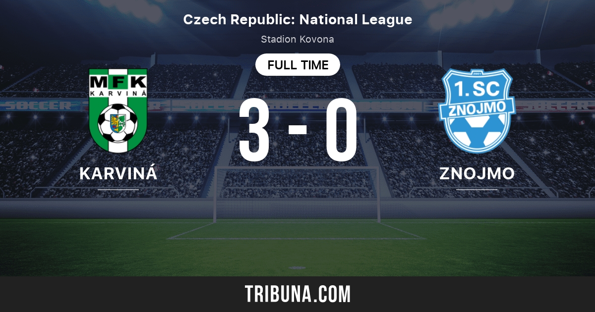 MFK Karvina vs 1 SC Znojmo FK: Head to Head statistics match - 11/21/2015. Tribuna.com