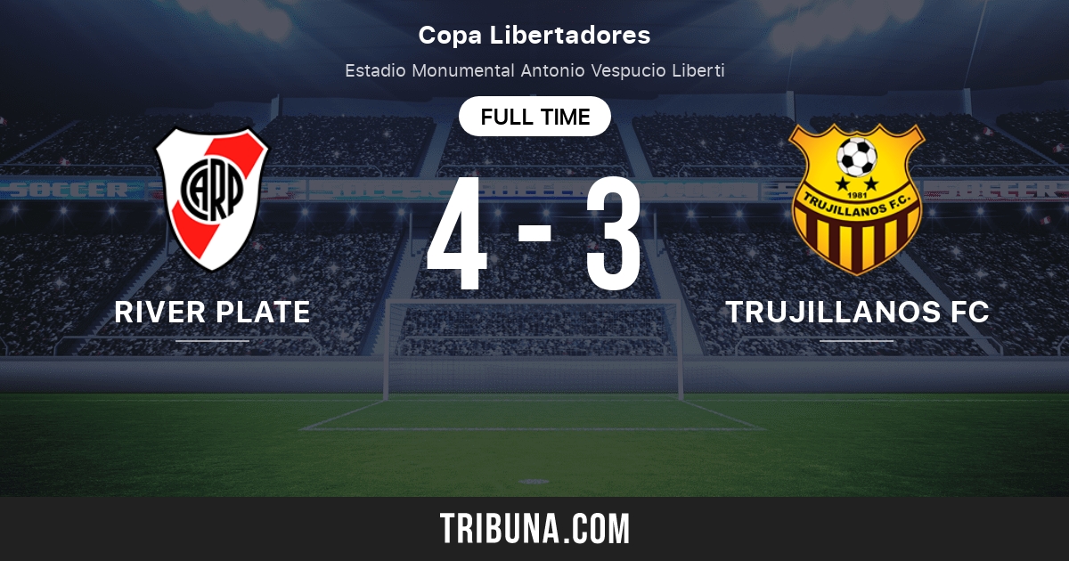 CA River Plate (Arg) vs Trujillanos FC: Marcador en vivo, Retransmisión ...