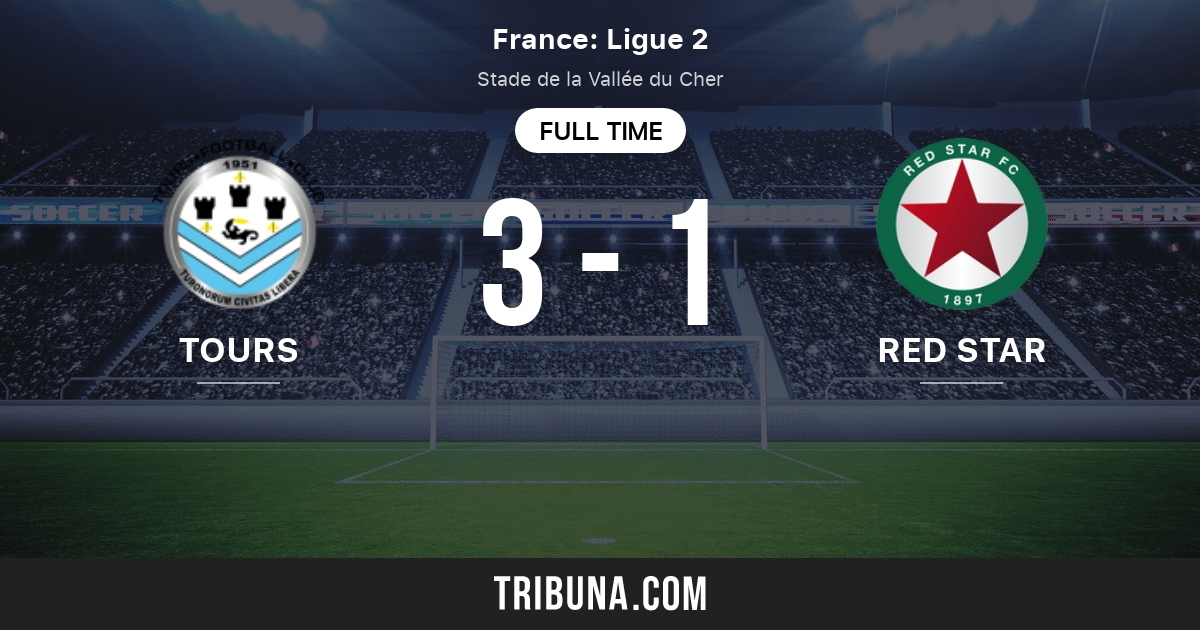 Tours vs Red Star: Standings in Ligue 2 - 3/31/2017