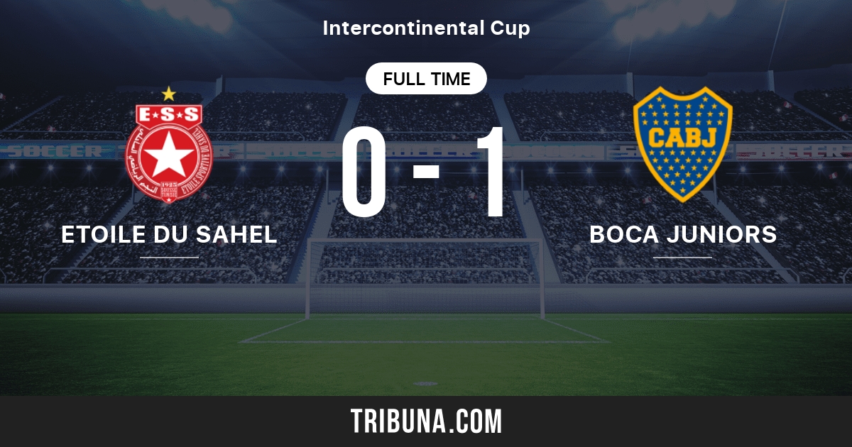 ES Sahel vs Boca Juniors: Head-to-Head-Statistiken des Spiels - 12/12 ...