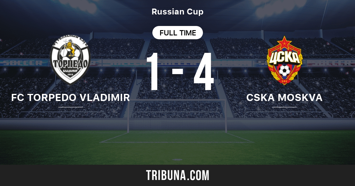 FC Torpedo Vladimir vs CSKA Moskva: Live Score, Stream and H2H results 8/6/2008. Preview match ...