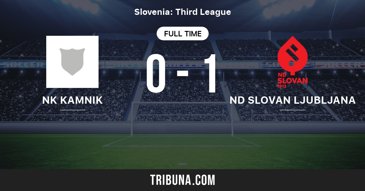 NK Kamnik vs ND Slovan Ljubljana: Clasificaciones en 3. SNL - 4/11/2009