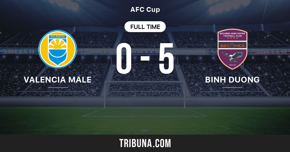 Valencia Malé vs B. Binh Duong: Marcador en vivo, Retransmisión y enfrentamientos directos 5/19 ...