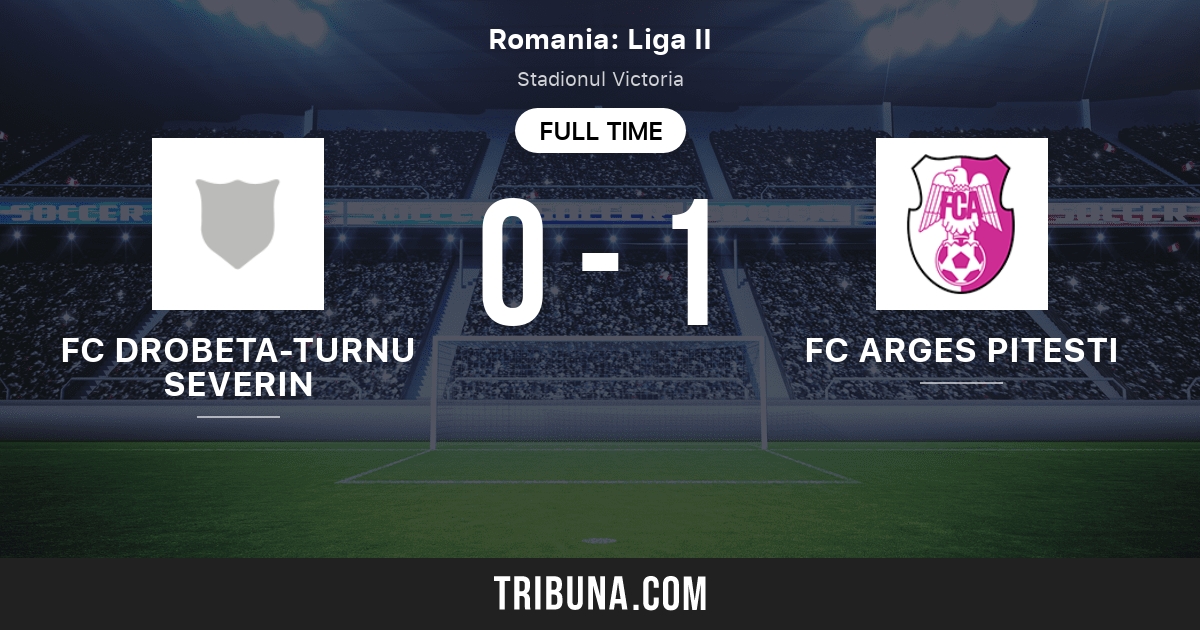 Drobeta-Turnu Severin vs FC Arges Pitesti: Clasificaciones en Liga 2 ...