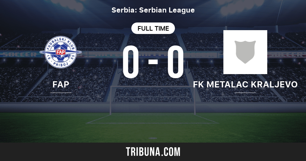FK FAP Priboj vs FK Metalac Kraljevo: Live Score, Stream and H2H ...