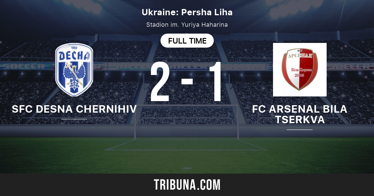 SFC Desna Chernihiv vs FC Arsenal Bila Tserkva: Live Score, Stream and ...