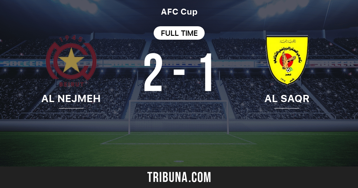 Al Nejmeh vs Al Saqr: Marcador en vivo, Retransmisión y enfrentamientos ...