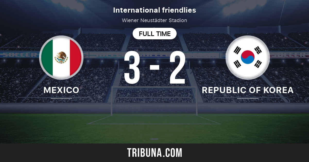 México vs Corea del Sur: Live Score, Stream and H2H results 11/14/2020 ...