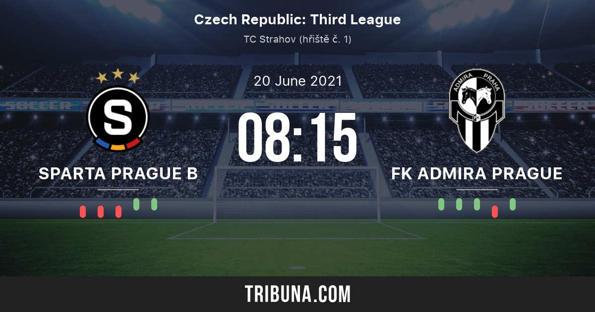 Sparta Praha II vs FK Admira Prague: Head to Head statistics match - 6/20/2021. Tribuna.com