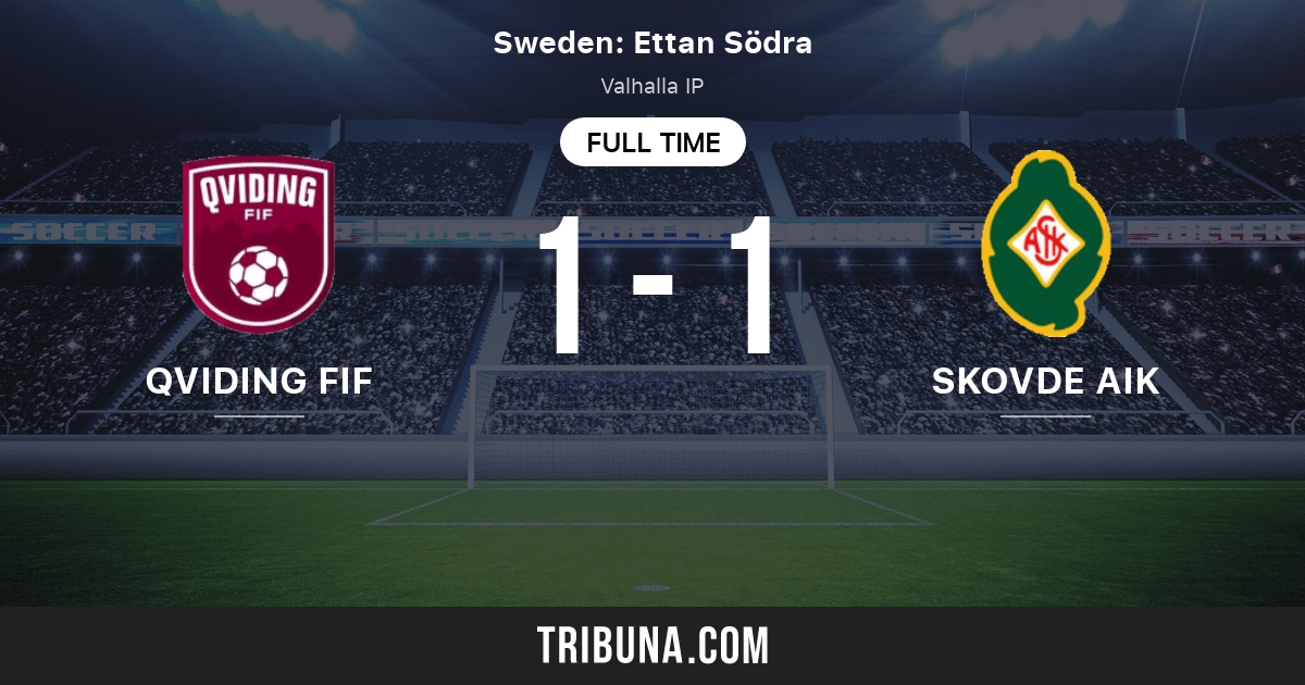 Qviding FIF vs Skovde AIK: Clasificaciones en Ettan - 8/12/2021