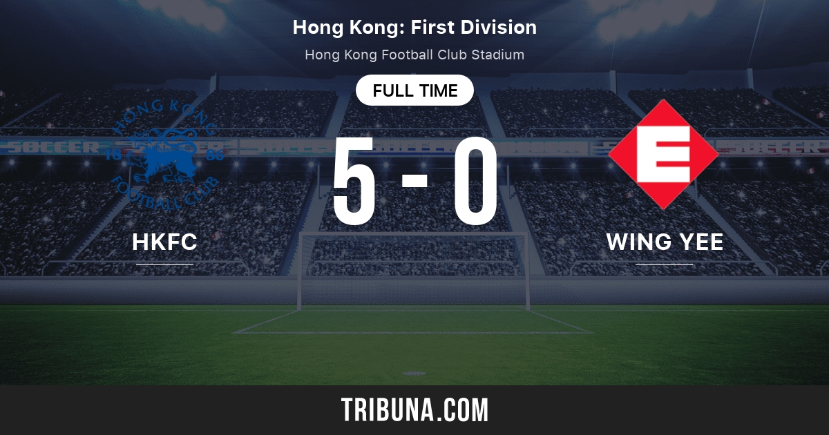 Hong Kong FC vs Wing Yee Football Team (Easyknit Property FC): Marcador ...