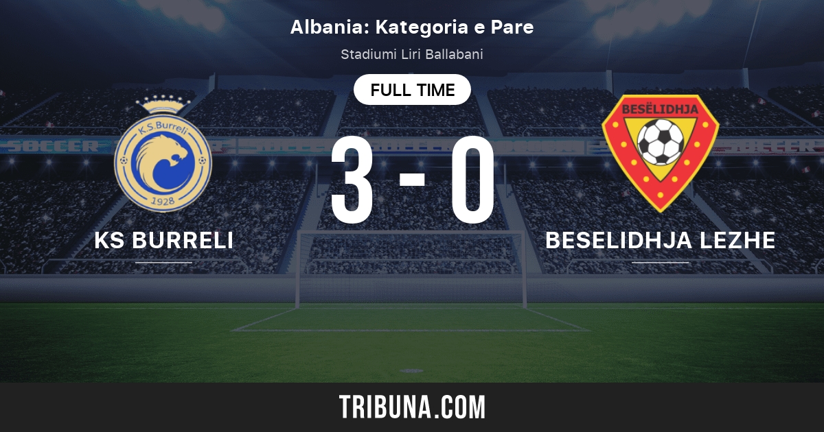 KS Burreli vs Beselidhja Lezhe: Score en direct, Stream et résultats ...
