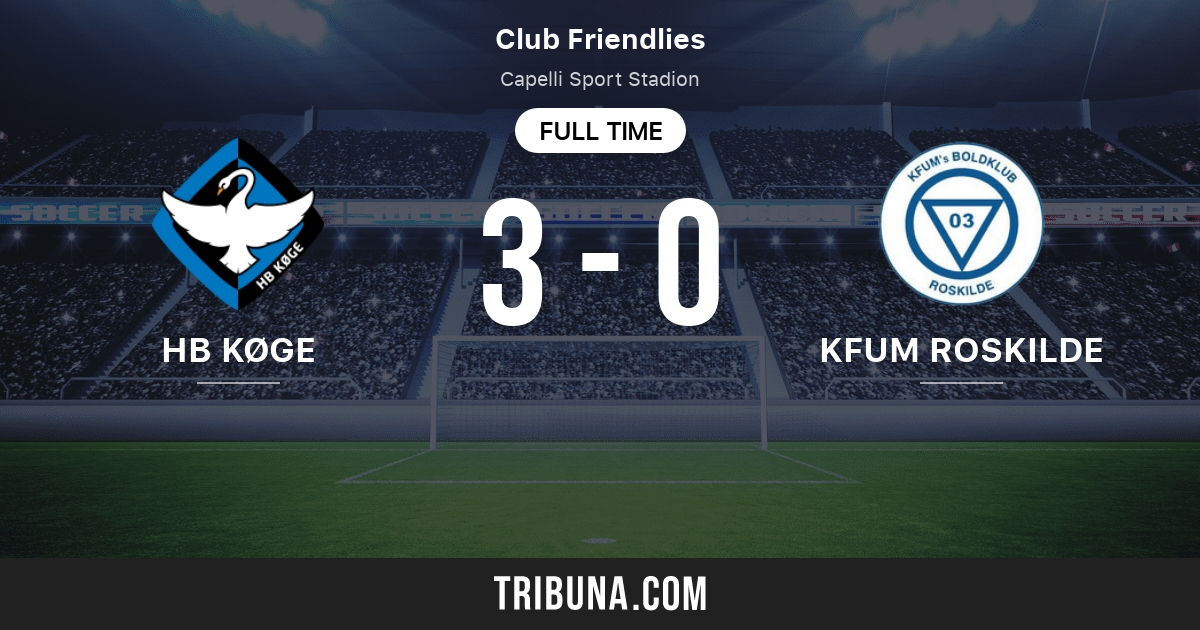 HB Koege vs KFUM Roskilde: Head to Head statistics match - 1/22/2022. Tribuna.com