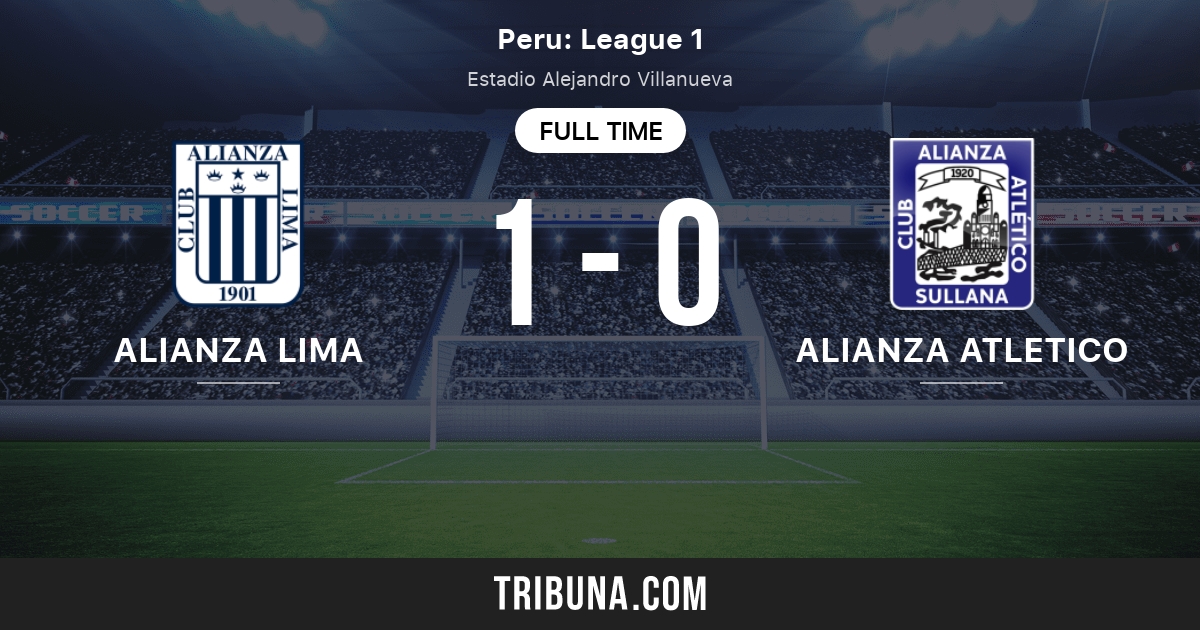 Alianza Lima vs Alianza Atlético: Marcador en vivo, Retransmisión y ...