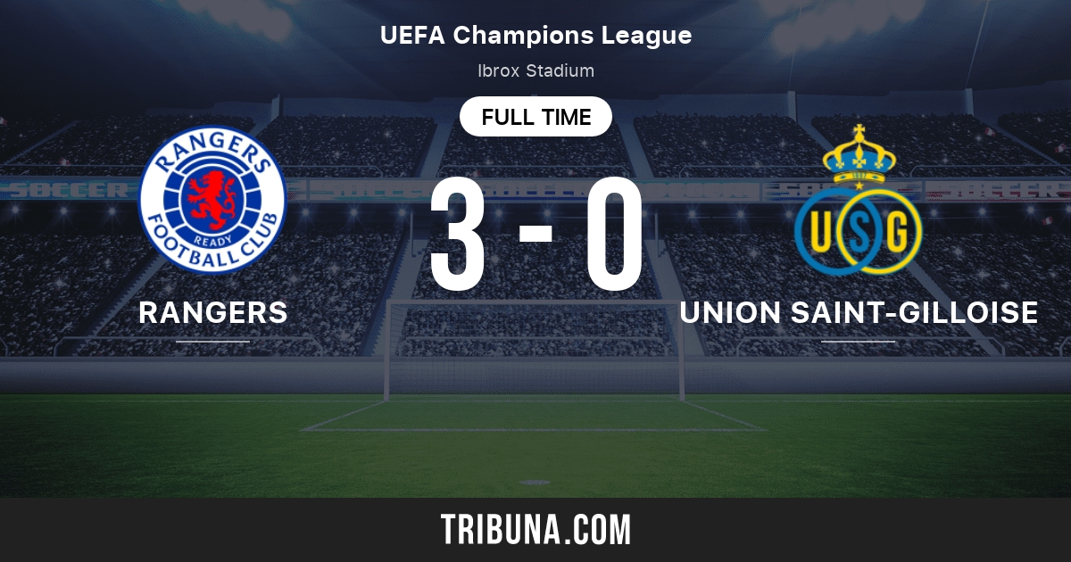 Rangers vs Union Saint-Gilloise: Rangliste in UEFA Champions League - 8 ...