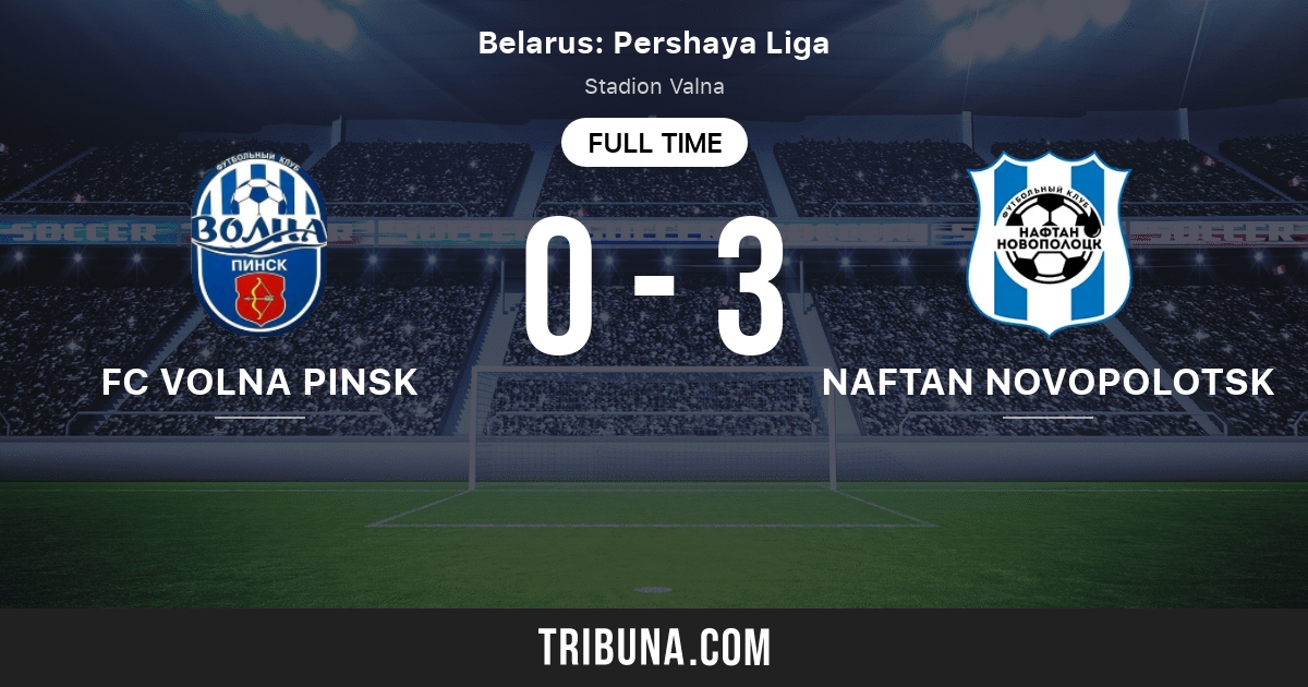 FC Volna Pinsk vs Naftan Novopolotsk: Marcador en vivo, Retransmisión y ...