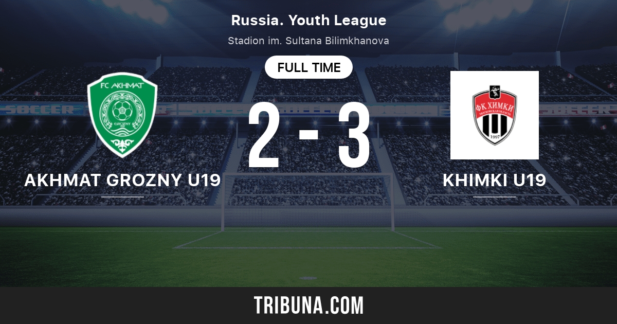 Akhmat Grozny U19 vs Khimki U19: Marcador en vivo, Retransmisión y ...