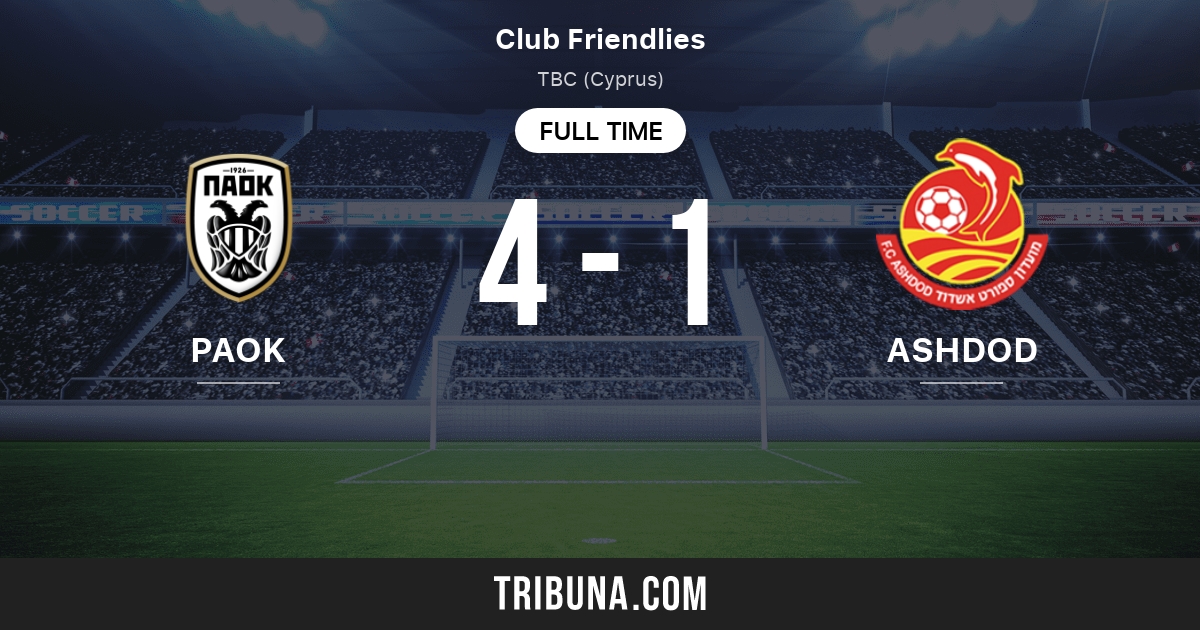 PAOK vs FC Ashdod: Live Score, Stream and H2H results 11/28/2022 ...