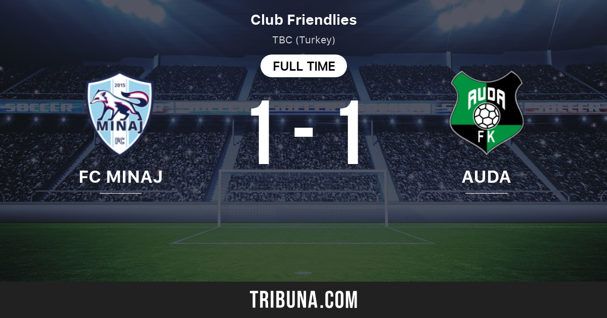 FC Minaj vs FK Auda: Marcador en vivo, Retransmisión y enfrentamientos ...