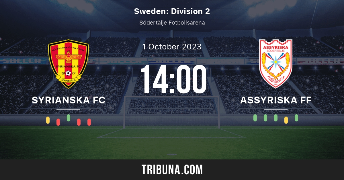 Syrianska FC vs Assyriska FF: Live Score, Stream and H2H results 10/1 ...