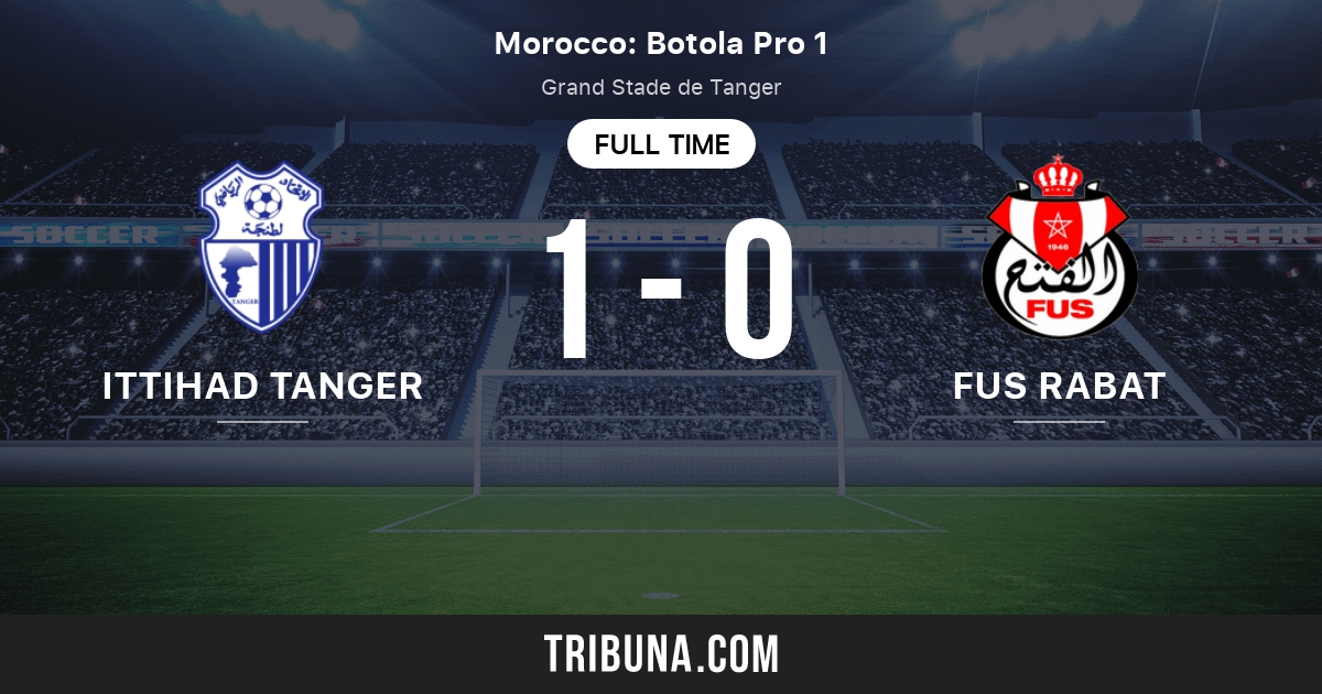 Ittihad Tanger vs Fus Fath Union Sportive Rabat: Marcador en vivo ...