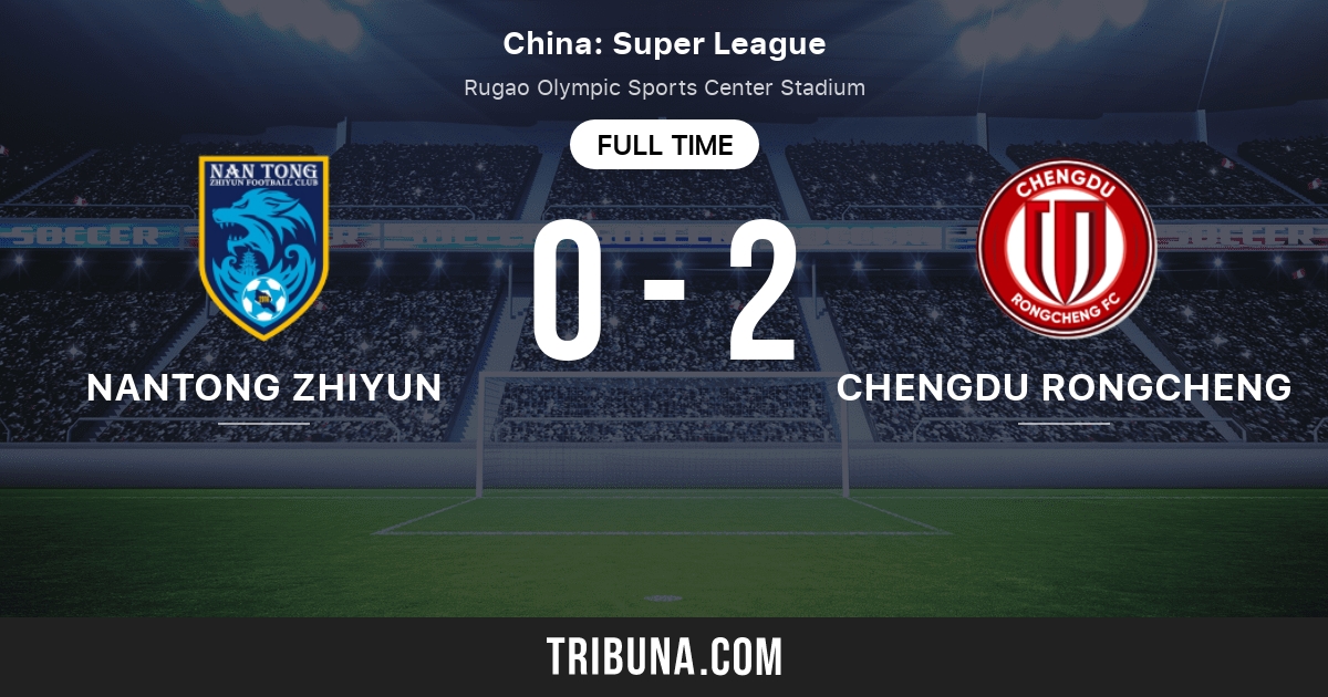 Nantong Zhiyun vs Chengdu Rongcheng: Marcador en vivo, Retransmisión y ...