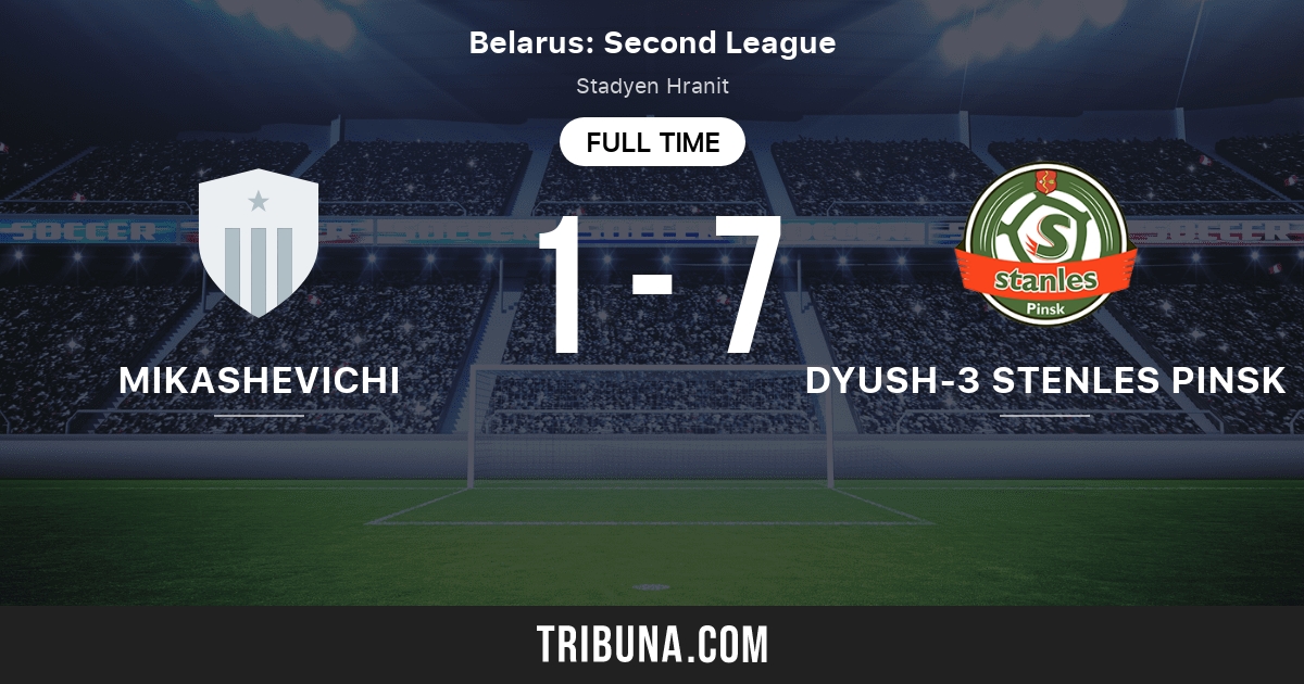 Mikashevichi vs Dyush-3 Stenles Pinsk: Marcador en vivo, Retransmisión ...