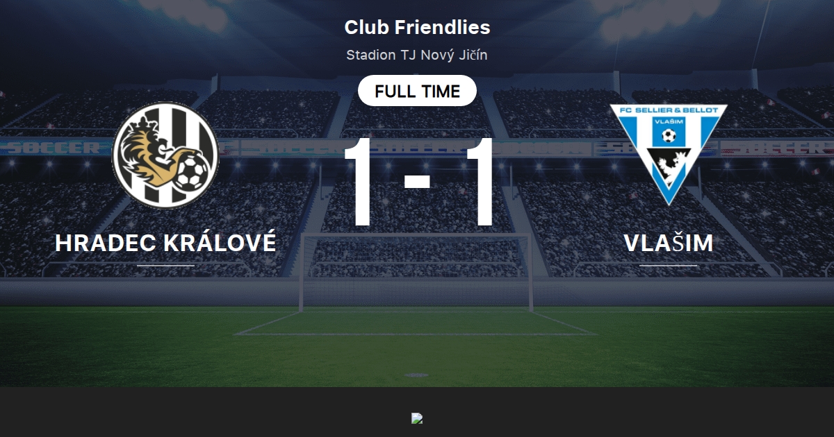 FC Hradec Kralove vs FC Sellier & Bellot Vlasim: Live Score, Stream and ...