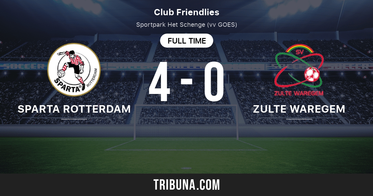 Sparta Rotterdam vs Zulte-Waregem: Head to Head statistics match - 7/22 ...