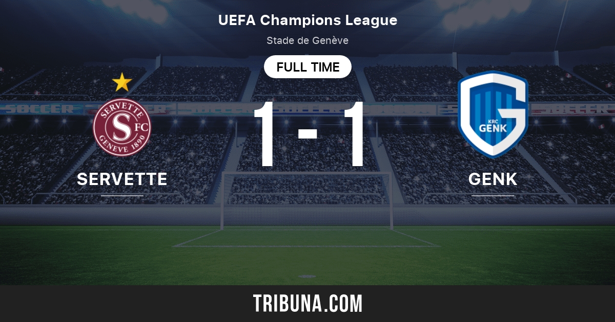 Servette vs Racing Genk: Classement en UEFA Champions League - 7/26 ...