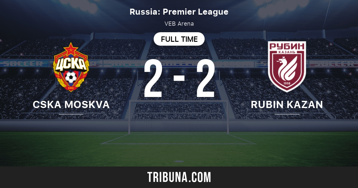 CSKA Moskva vs FC Rubin Kazan: Live Score, Stream and H2H results 5/5/2024. Preview match CSKA ...