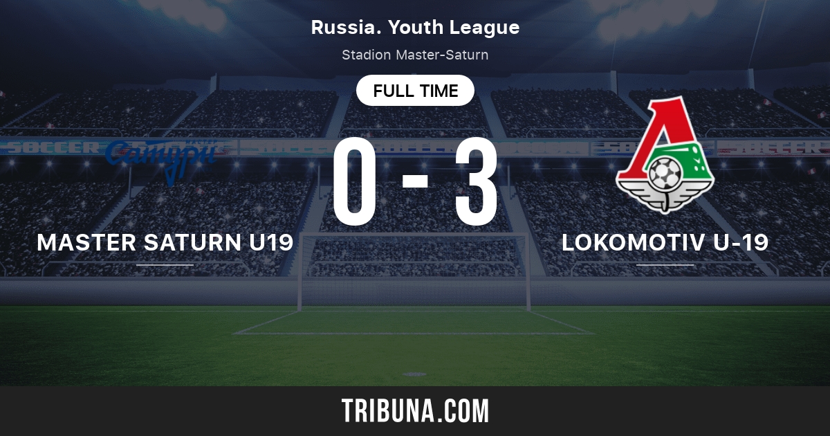 Master Saturn U19 vs Lokomotiv Moskva U19: Head to Head statistics match - 7/7/2023. Tribuna.com