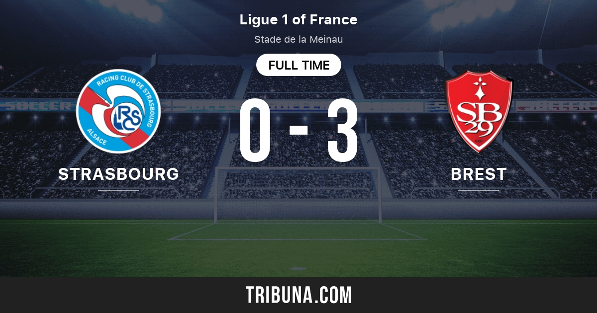 Strasbourg vs Brest: estadísticas del enfrentamiento directo - 2/24 ...