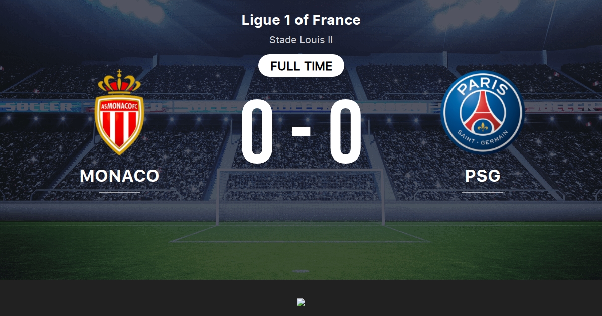 Monaco vs PSG: Marcador en vivo, Retransmisión y enfrentamientos ...