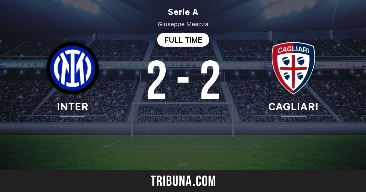 Inter vs Cagliari: Head to Head statistics match - 4/14/2024. Tribuna.com