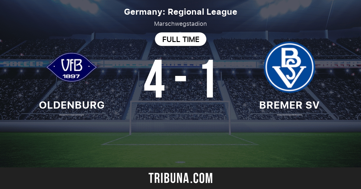 Oldenburg vs Bremer SV: Live Score, Stream and H2H results 4/6🍓 Experimente o mundo das apostas ...