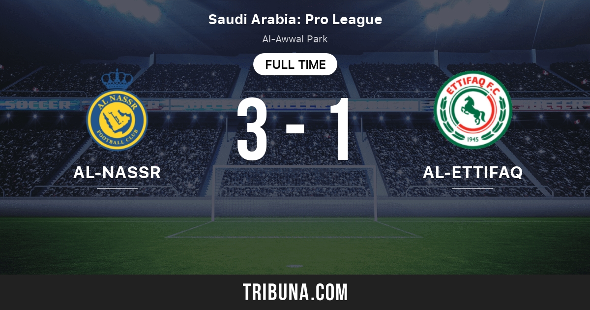 Al Nassr Vs Al Ettifaq Live Score Stream And H2h Results 12 22 2023