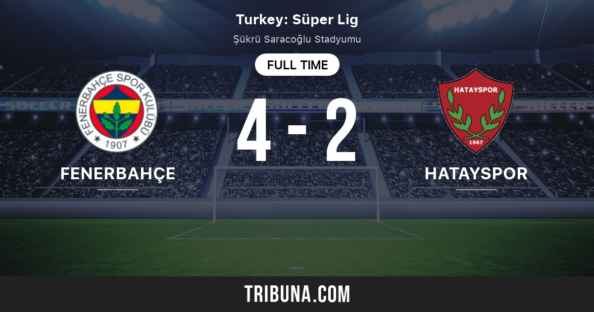 Fenerbahce vs Hatayspor: Live Score, Stream and H2H results 10/22/2023. Preview match Fenerbahce ...
