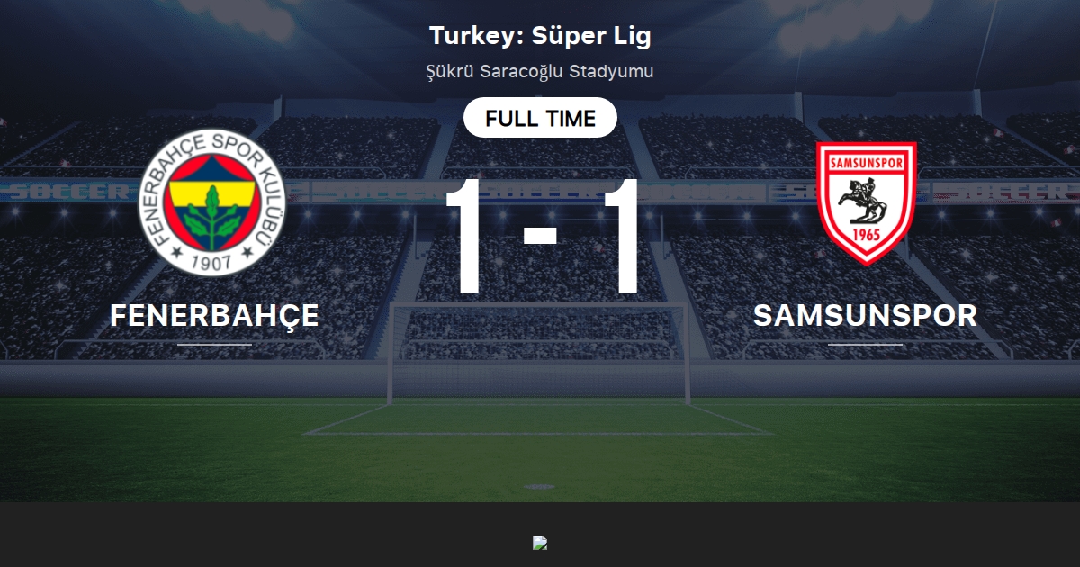 Fenerbahce vs Samsunspor: Live Score, Stream and H2H results 1/21/2024 ...